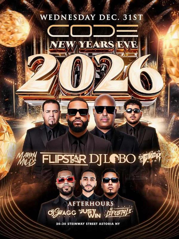 CODE Astoria New Year’s Eve 2026 – Latin Nightlife Celebration in ...
