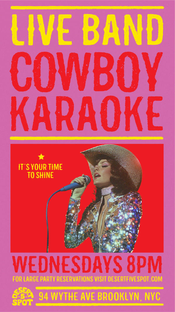 Live Band Karaoke - Desert 5 Spot 05/07/25 through 05/28/25